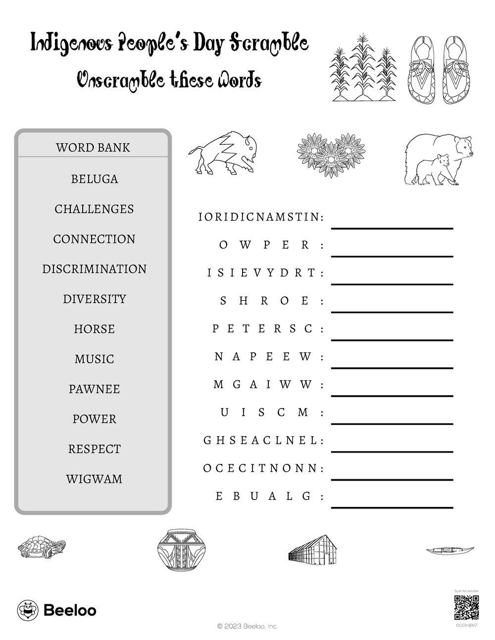 Indigenous People s Day themed Printables Beeloo Printable Crafts And