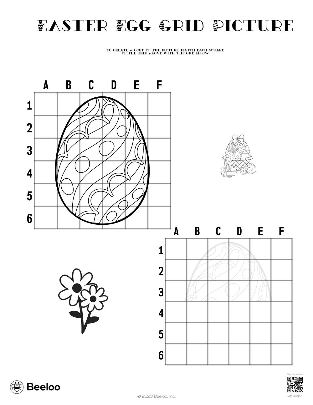Easter Egg Grid Picture Beeloo Printable Crafts And Activities For Kids Easter Egg Grid Picture Beeloo Printable Crafts And Activities For Kids