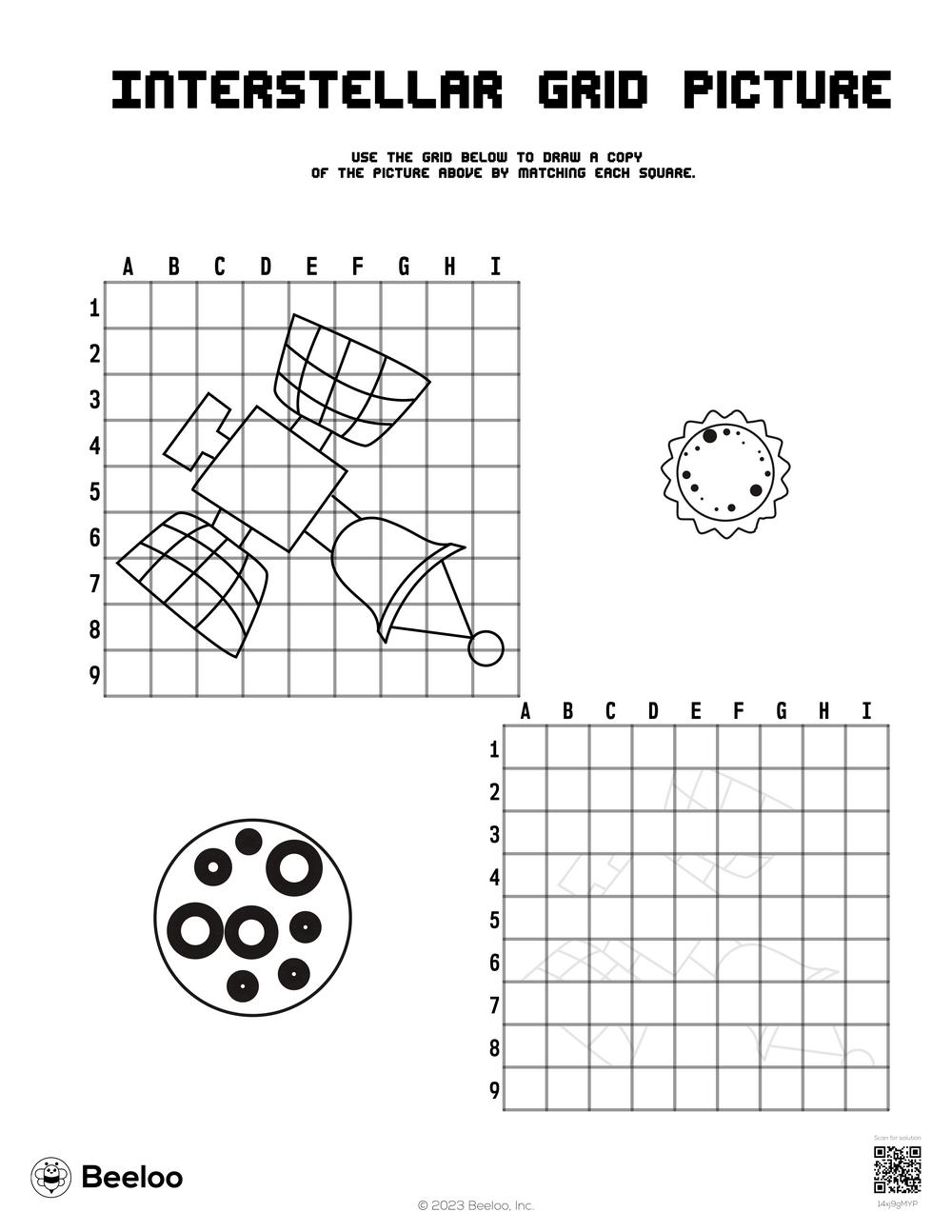 Interstellar Grid Picture Beeloo Printable Crafts And Activities For Kids
