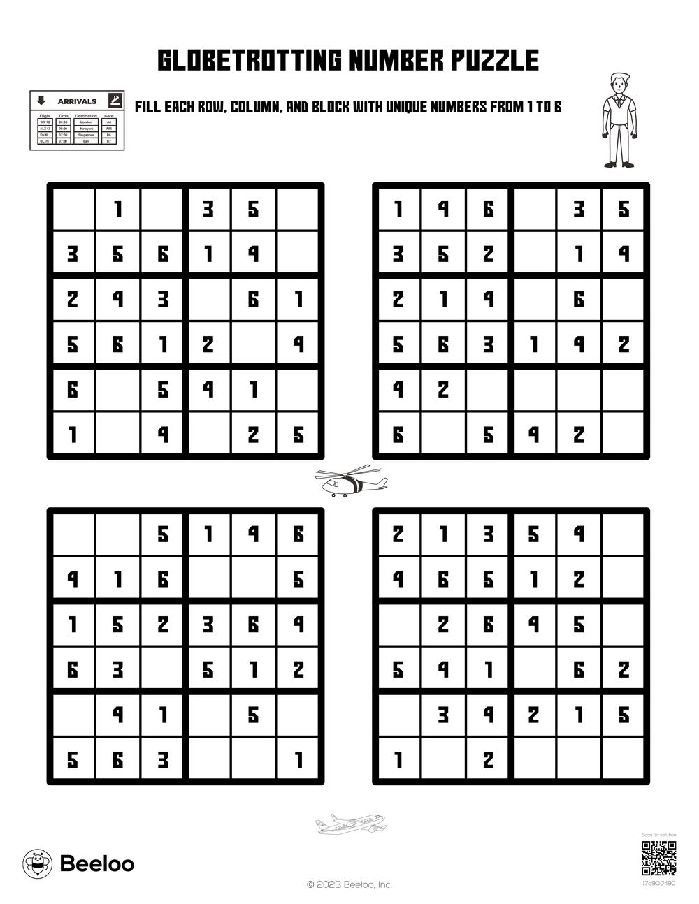 Globetrotting Number Puzzle Beeloo Printable Crafts For Kids 17q9OJ490 Globetrotting Number Puzzle Beeloo Printable Crafts For Kids 17q9OJ490