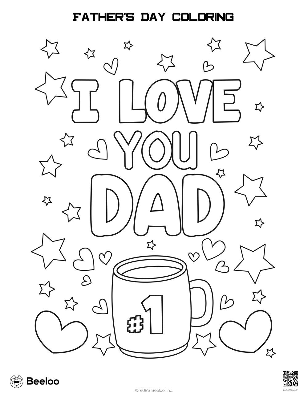 Father s Day themed Coloring Pages Beeloo Printable Crafts And Father s Day themed Coloring Pages Beeloo Printable Crafts And