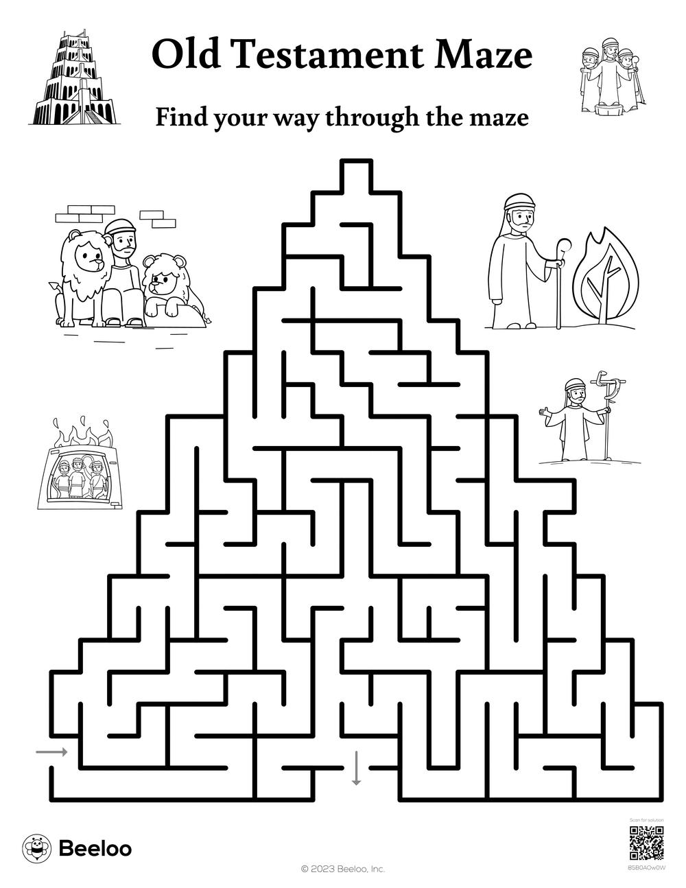 Old Testament Maze Beeloo Printable Crafts And Activities For Kids Old Testament Maze Beeloo Printable Crafts And Activities For Kids