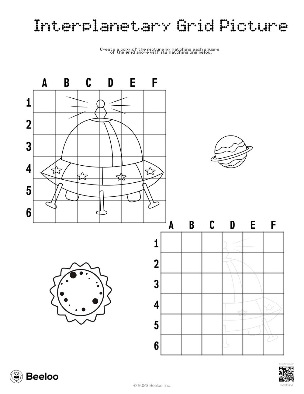 Interplanetary Grid Picture Beeloo Printable Crafts And Activities Interplanetary Grid Picture Beeloo Printable Crafts And Activities
