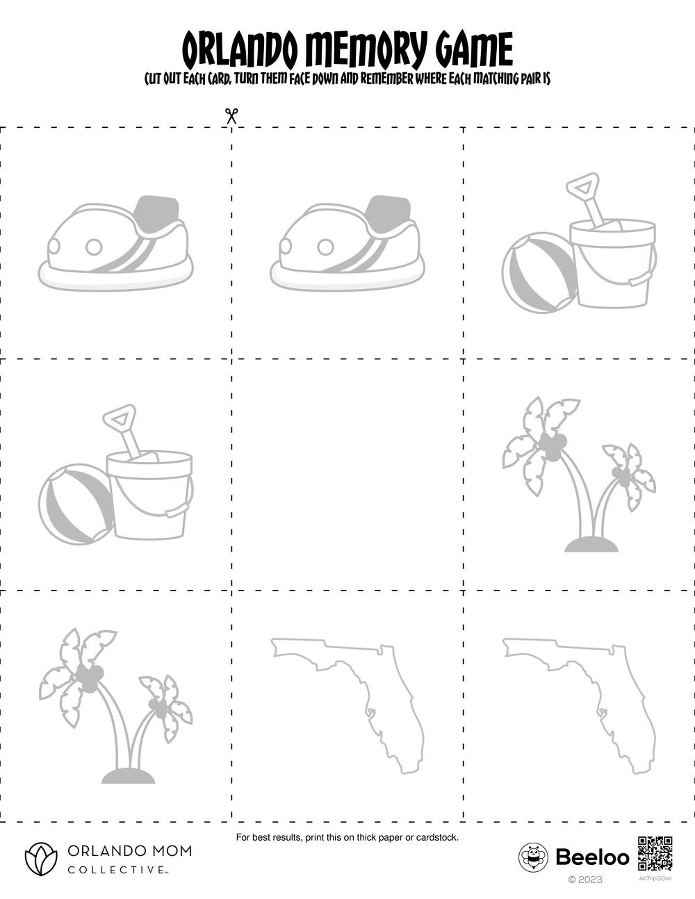 Orlando Memory Game Beeloo Printable Crafts And Activities For Kids Orlando Memory Game Beeloo Printable Crafts And Activities For Kids