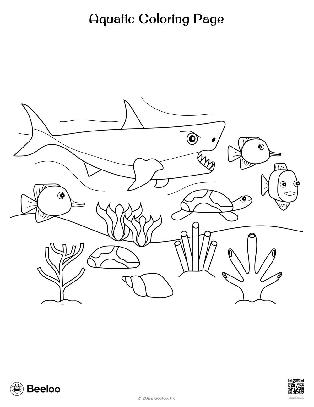Aquatic Coloring Page Beeloo Printable Crafts For Kids BR65Ox82X Aquatic Coloring Page Beeloo Printable Crafts For Kids BR65Ox82X
