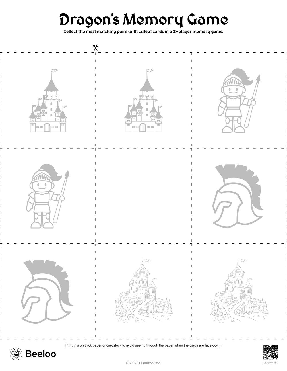 Dragon s Memory Game Beeloo Printable Crafts And Activities For Kids Dragon s Memory Game Beeloo Printable Crafts And Activities For Kids