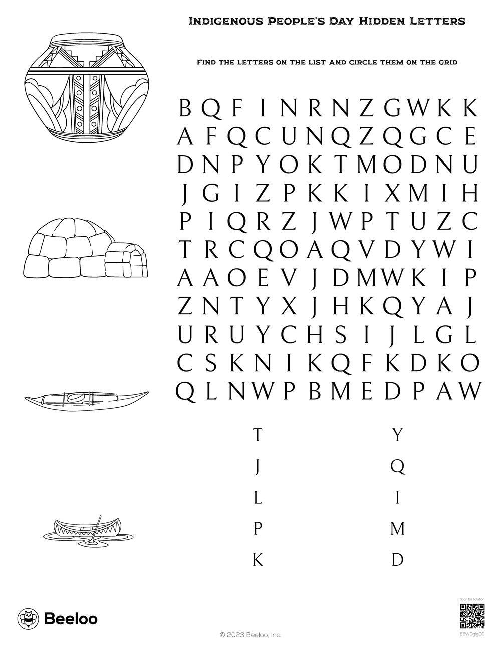 Indigenous People s Day themed Word Searches Beeloo Printable Crafts Indigenous People s Day themed Word Searches Beeloo Printable Crafts