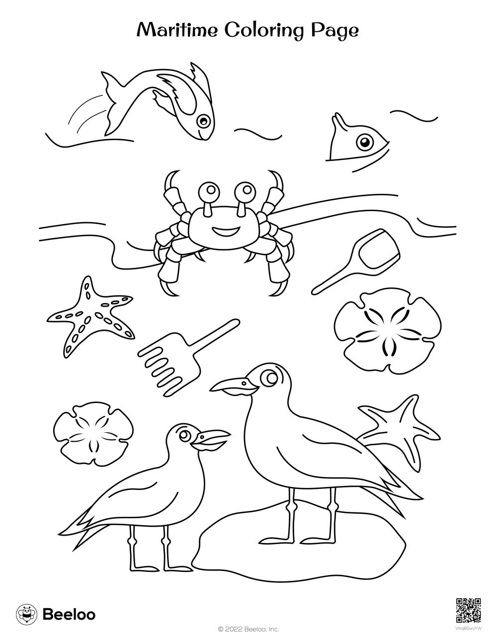 Maritime Coloring Page Beeloo Printable Crafts And Activities For Kids