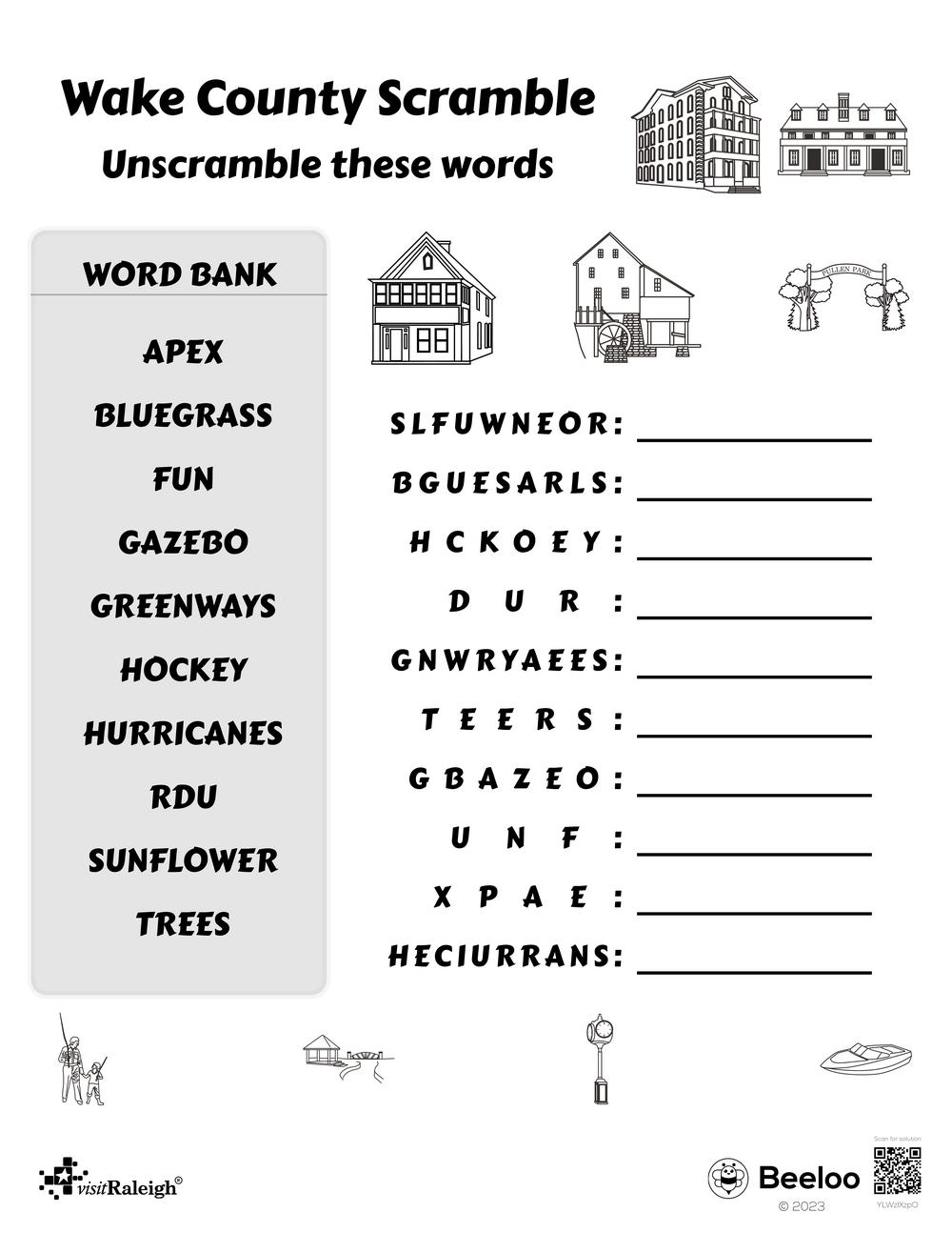 Wake County Scramble Beeloo Printable Crafts And Activities For Kids Wake County Scramble Beeloo Printable Crafts And Activities For Kids