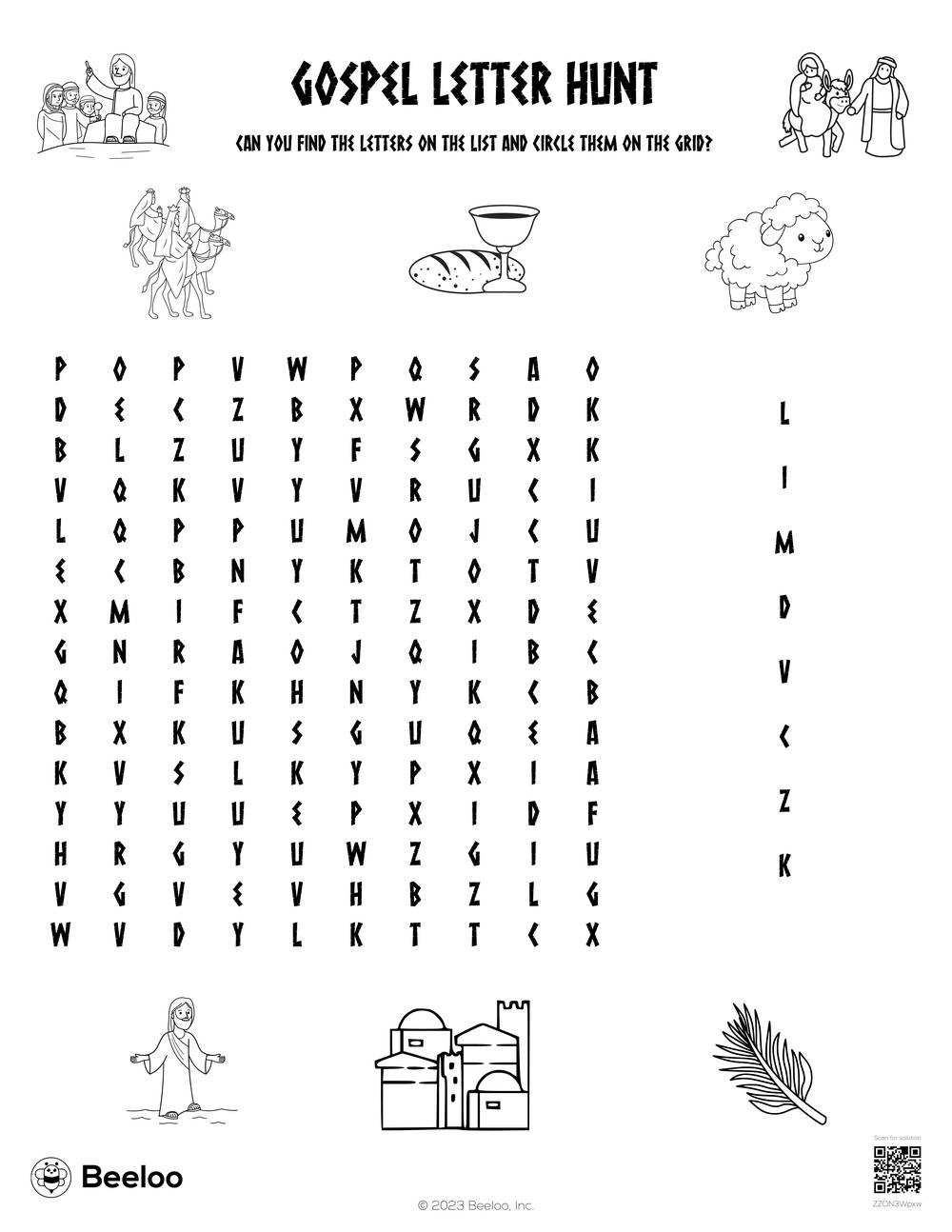 Gospel Letter Hunt Beeloo Printable Crafts And Activities For Kids Gospel Letter Hunt Beeloo Printable Crafts And Activities For Kids