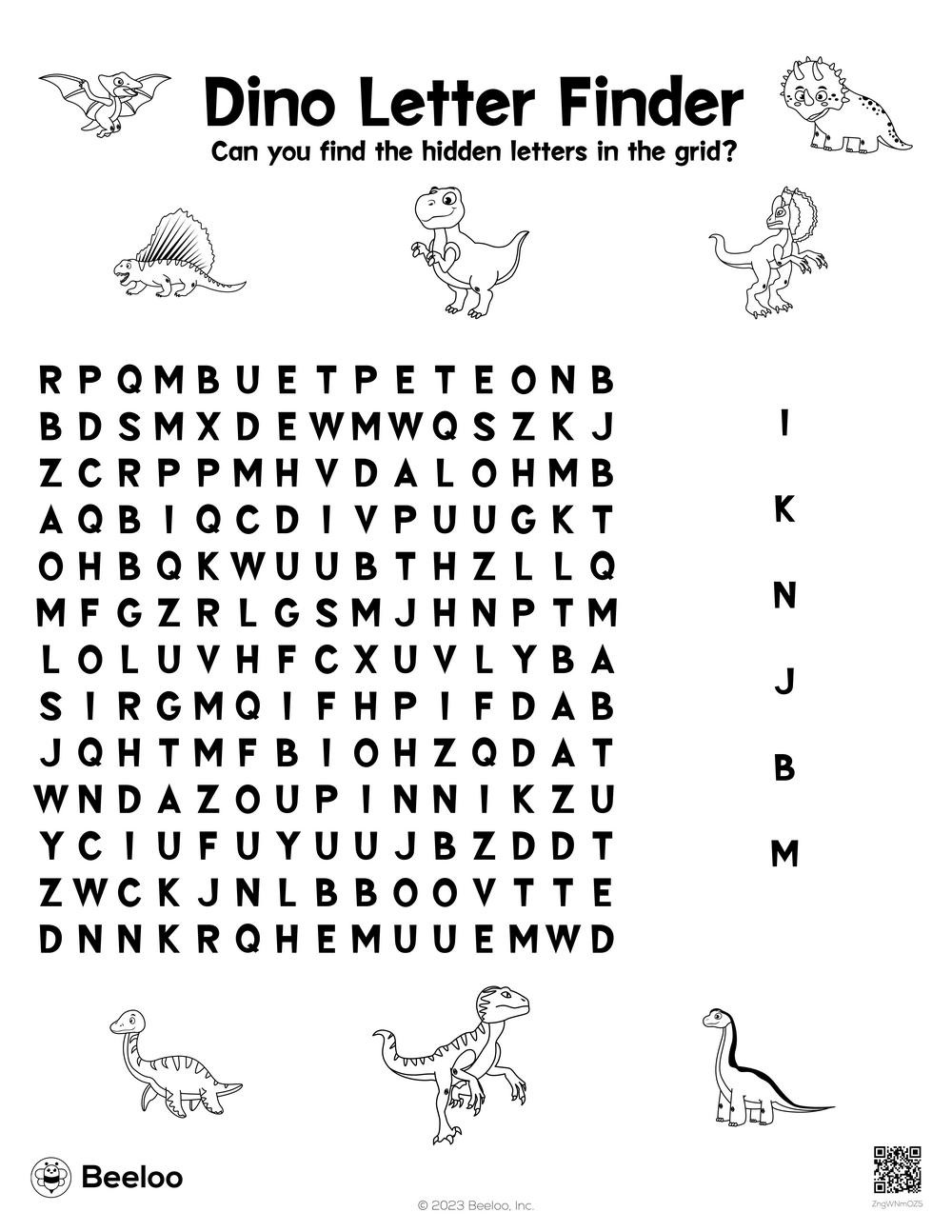 Dino Letter Finder Beeloo Printable Crafts And Activities For Kids Dino Letter Finder Beeloo Printable Crafts And Activities For Kids