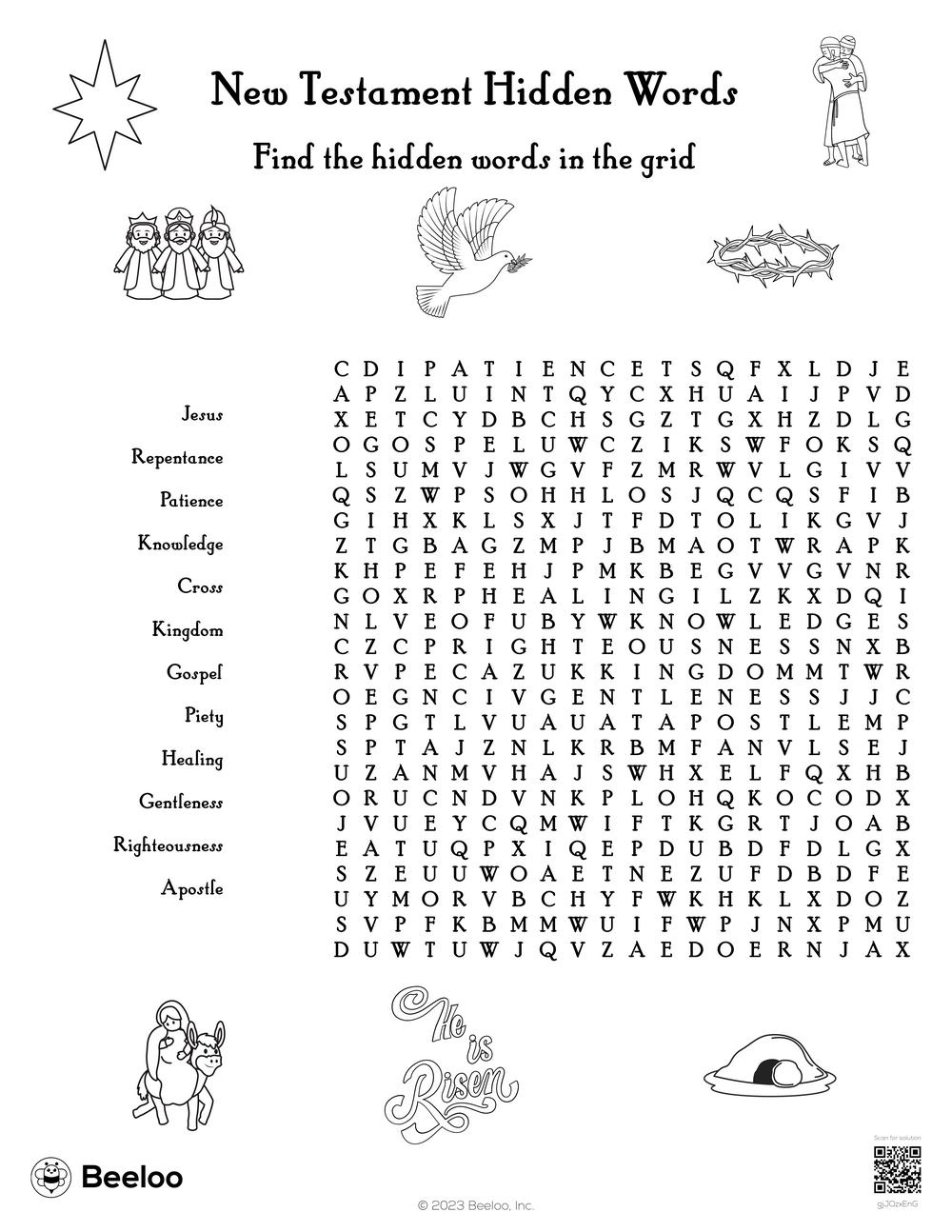 New Testament Hidden Words Beeloo Printable Crafts And Activities For New Testament Hidden Words Beeloo Printable Crafts And Activities For