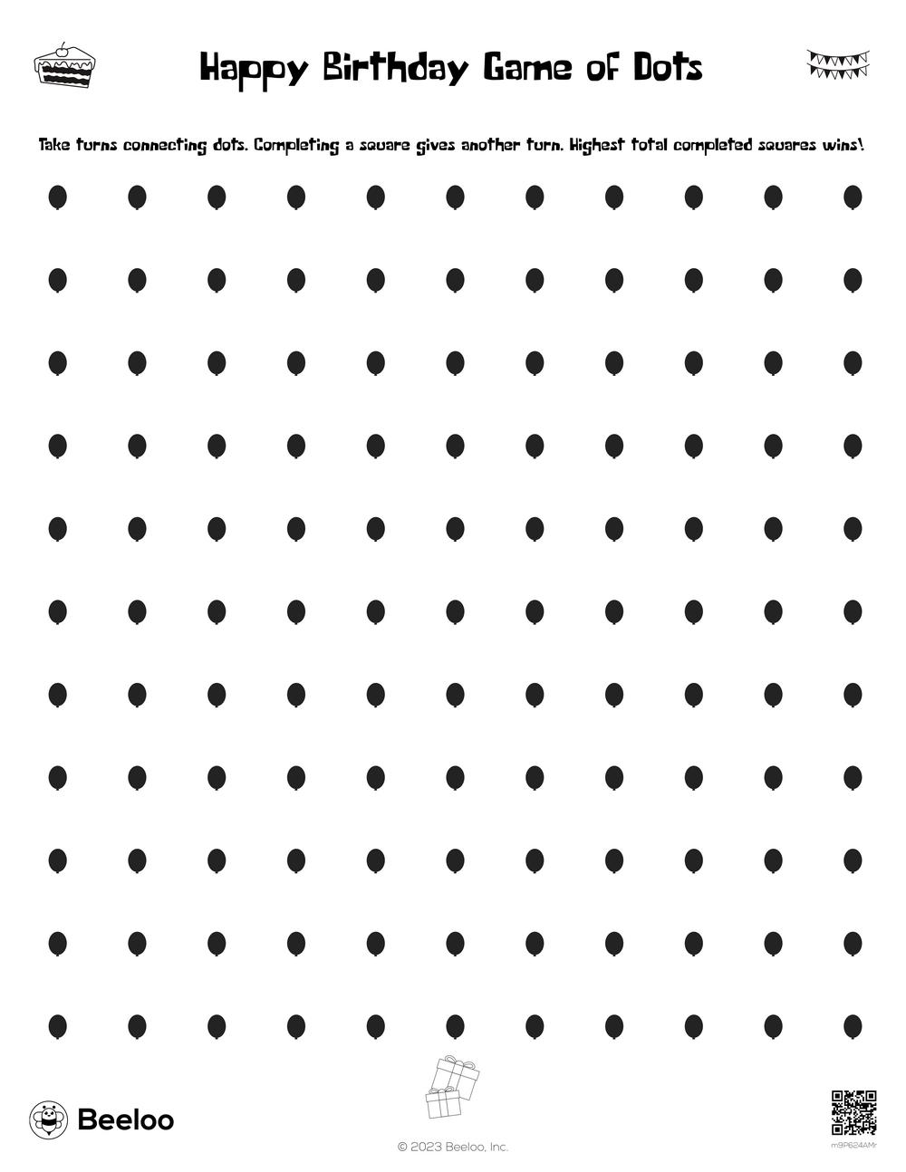 Happy Birthday Game Of Dots Beeloo Printable Crafts And Activities