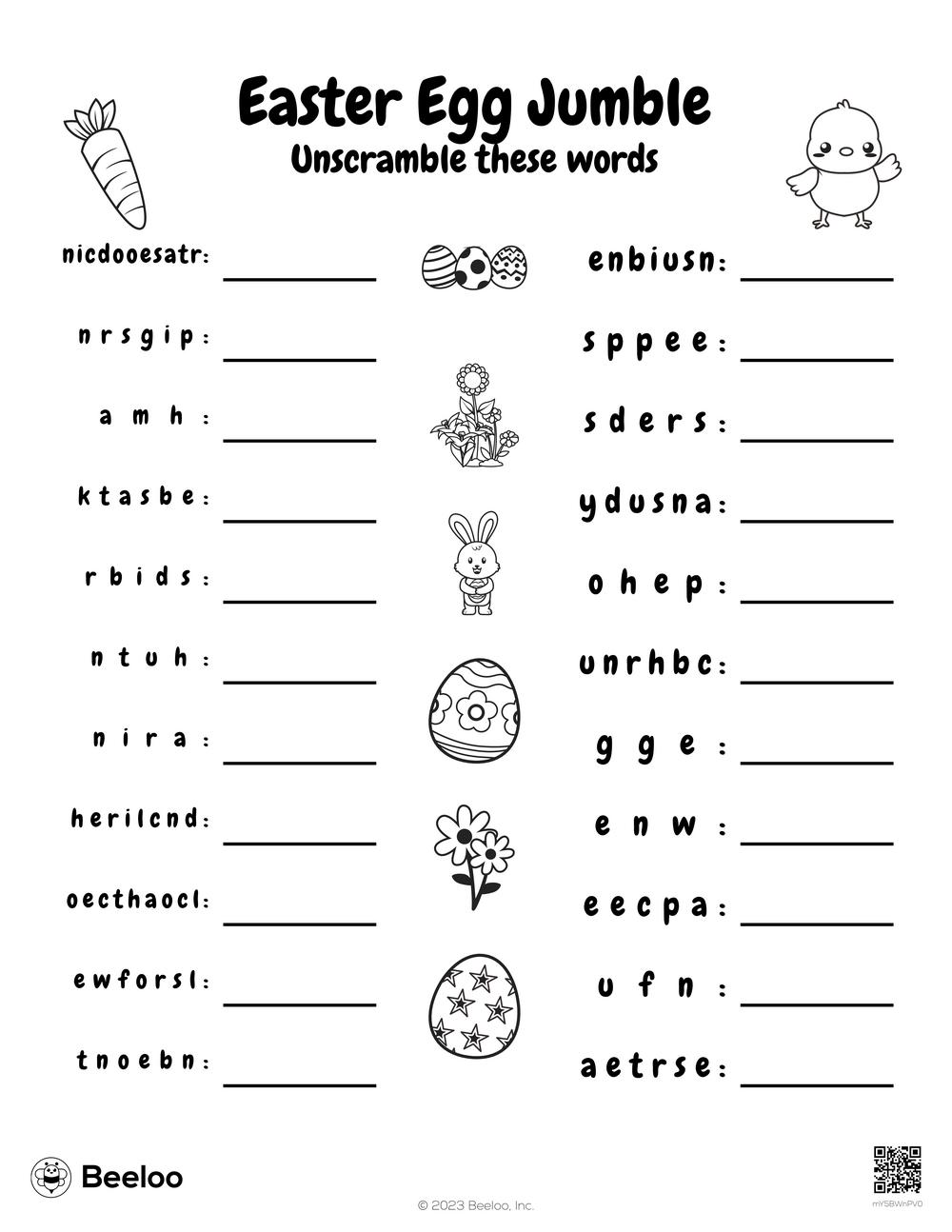 Easter Egg Jumble Beeloo Printable Crafts And Activities For Kids Easter Egg Jumble Beeloo Printable Crafts And Activities For Kids