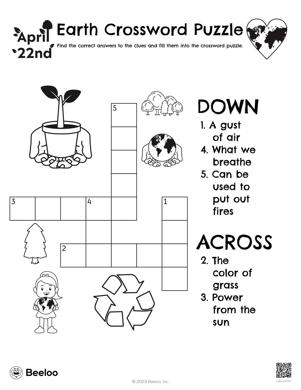 Earth Crossword Puzzle Beeloo Printable Crafts For Kids nz8myWMoY Earth Crossword Puzzle Beeloo Printable Crafts For Kids nz8myWMoY