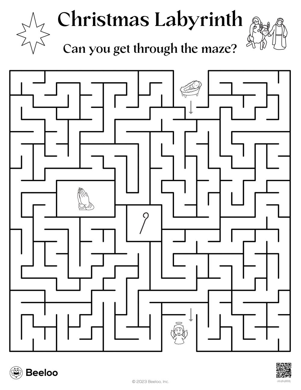 Christmas Labyrinth Beeloo Printable Crafts And Activities For Kids
