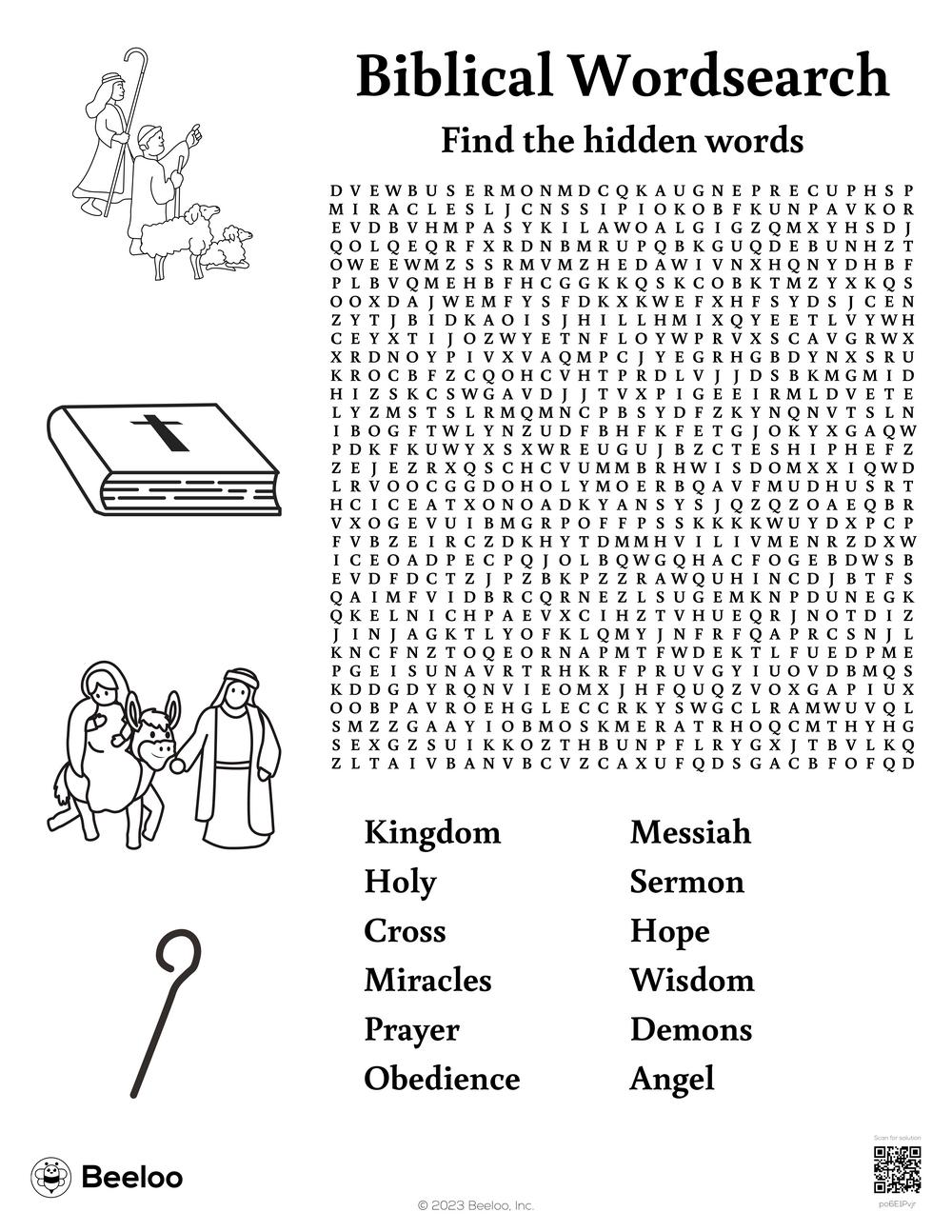 Biblical Wordsearch Beeloo Printable Crafts And Activities For Kids Biblical Wordsearch Beeloo Printable Crafts And Activities For Kids