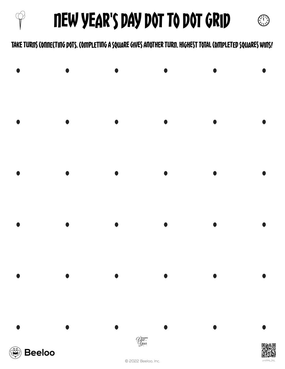 New Year s Day Dot To Dot Grid Beeloo Printable Crafts And Activities New Year s Day Dot To Dot Grid Beeloo Printable Crafts And Activities